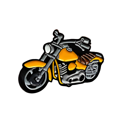 Pin Moto Harley Amarilla Metálico | By Camelo – Camelo Pines